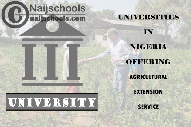 List of Universities in Nigeria Offering Agricultural Extension Service ...